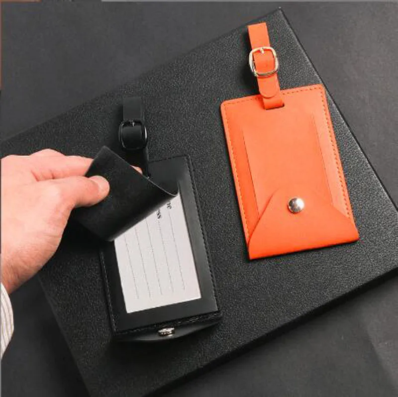 10-Pack Colorful Luggage Identification Tags - Premium PU Leather ...