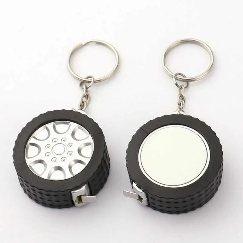 Steel Tape Measure Keychain Portable Retractable Ruler with Inch and ...