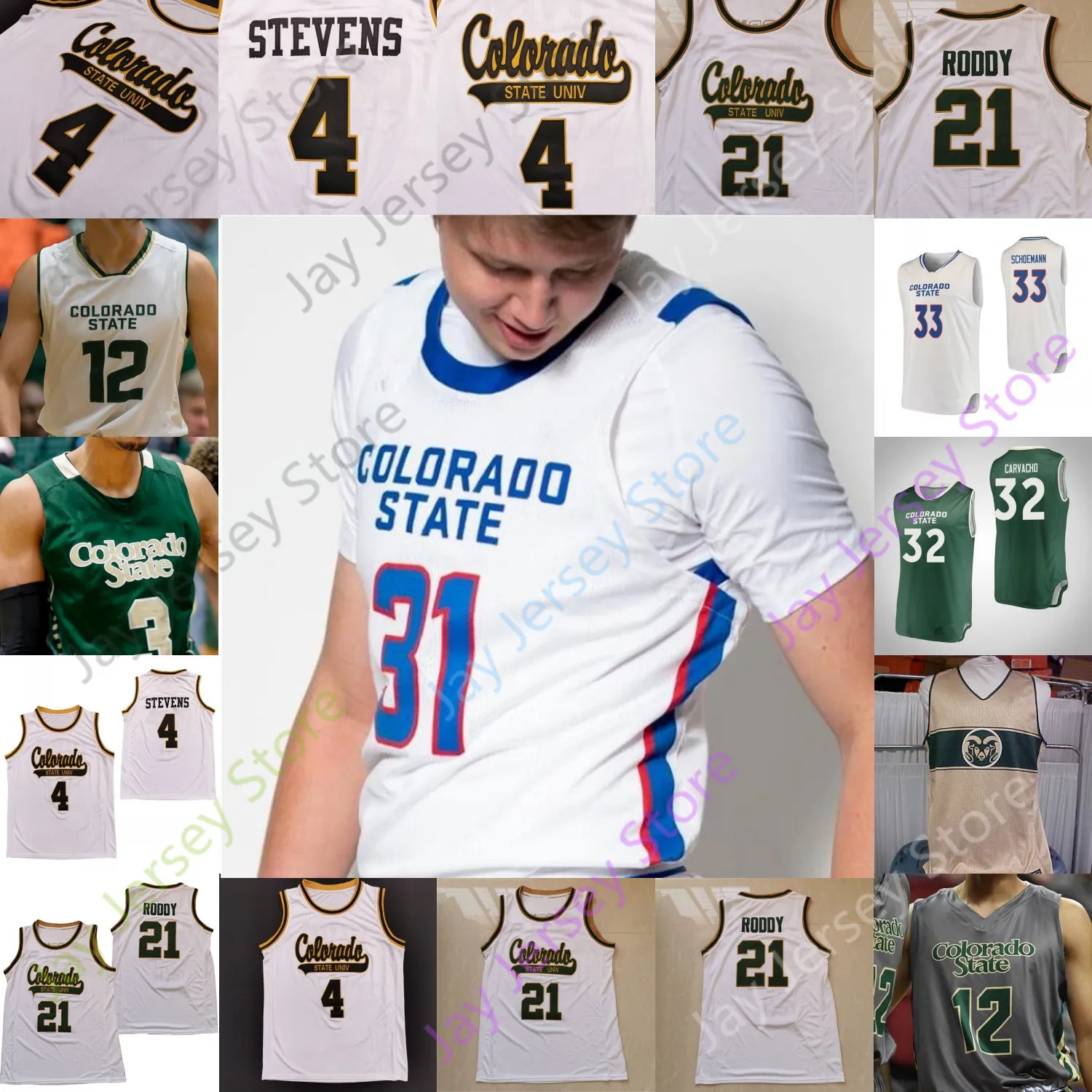Colorado State Basketball Jerseys NCAA College Team... From ...