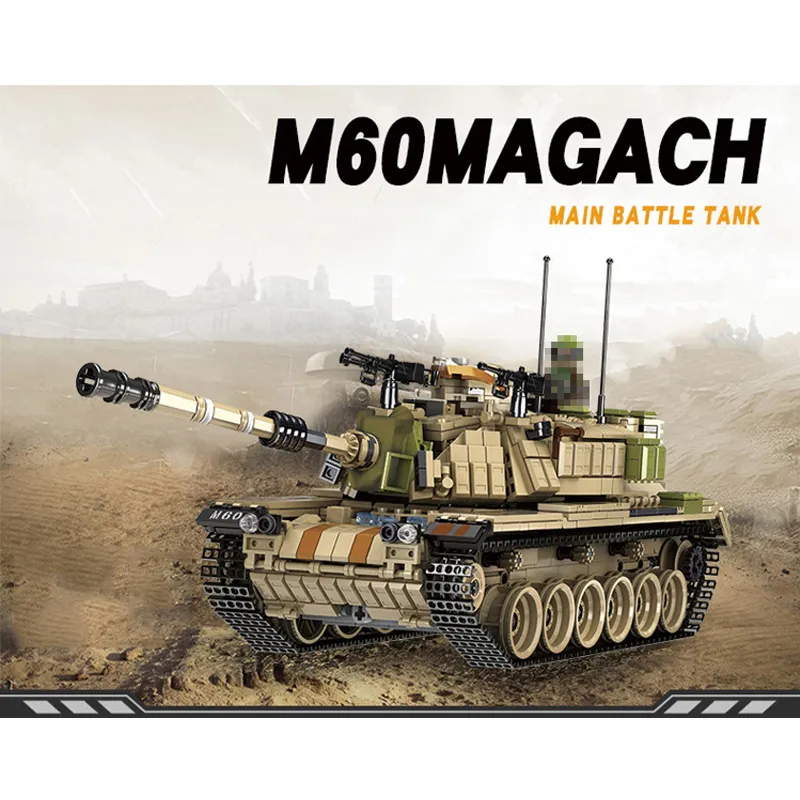 M60 Magach Israel Main Battle Tank Brick Block Army Educational ...