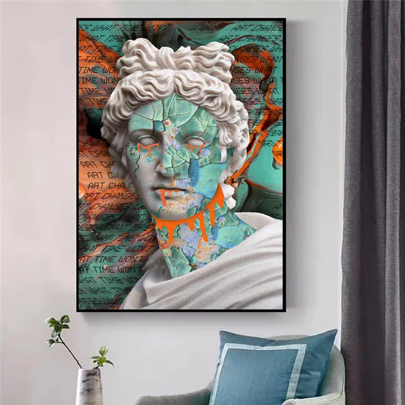Urban Artwork Canvas Apollo Graffiti Street Art Canvas Print Modern