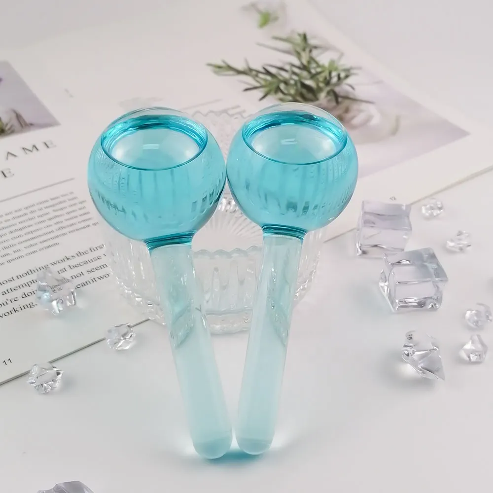 2-Piece Facial Ice Globes Set - Cold Face Massager Roller for Skin ...