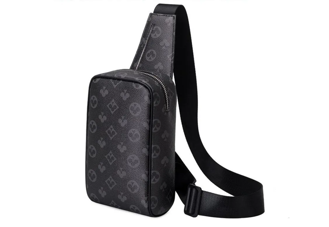New!Men's Waist Bags Chest Bag Leather Soft Perfect Craftsmanship A ...