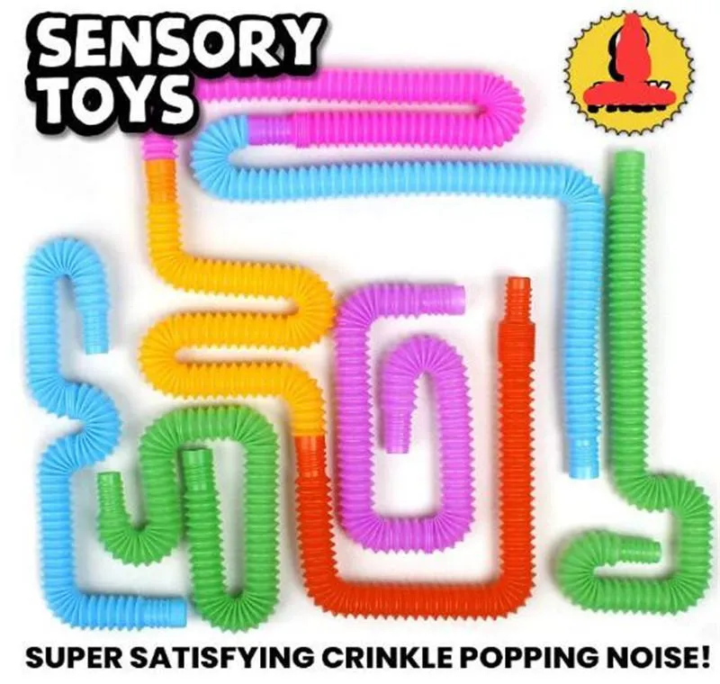 Mini Sensory Tubes - Fun Tube Fidget Toy for Stress & Anxiety Relief ...