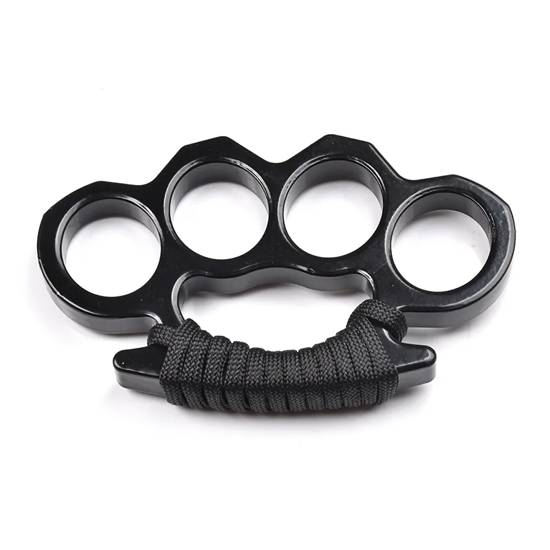 Steel Brass Knuckle Duster Pendant - Silver/Black, Self Defense ...