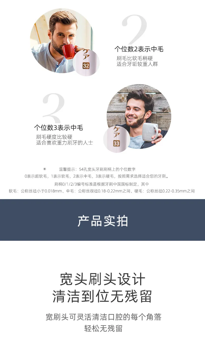 Japanese Tiktok Toothbrush, Soft Toothed, 54 Hole Single Adult ...