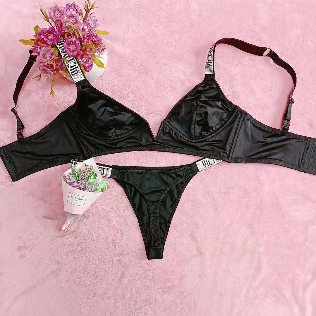 DHgate.com:Seamless Plus Size Rhinestone Bikini Set: 2-Piece Thin Cup ...