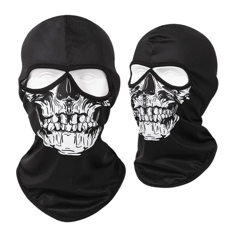 Camo Skull Cap Tactical Skull Masks: Ice Silk Full Face Mask Balaclava ...