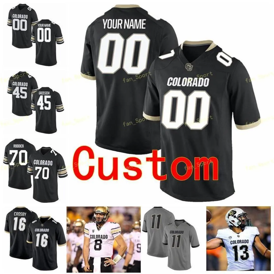 NCAA College Jerseys Colorado Buffaloes Custom Football Stitched ...