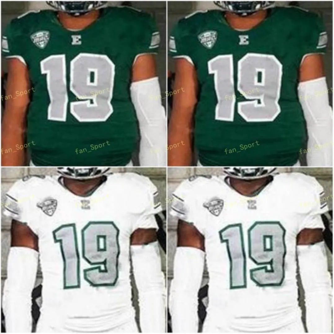EMU Eastern Michigan Eagles Custom Football Jerseys Stitched College ...