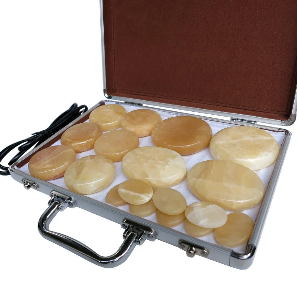 DHgate.com:Stone Body Massage Set: Yellow Jade Salon SPA with Heater ...