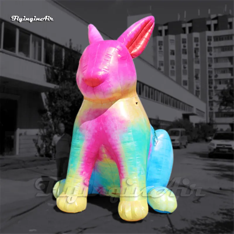 Colorful Giant Inflatable Rabbit Balloon Mascot 3m/4m/5m Height for ...