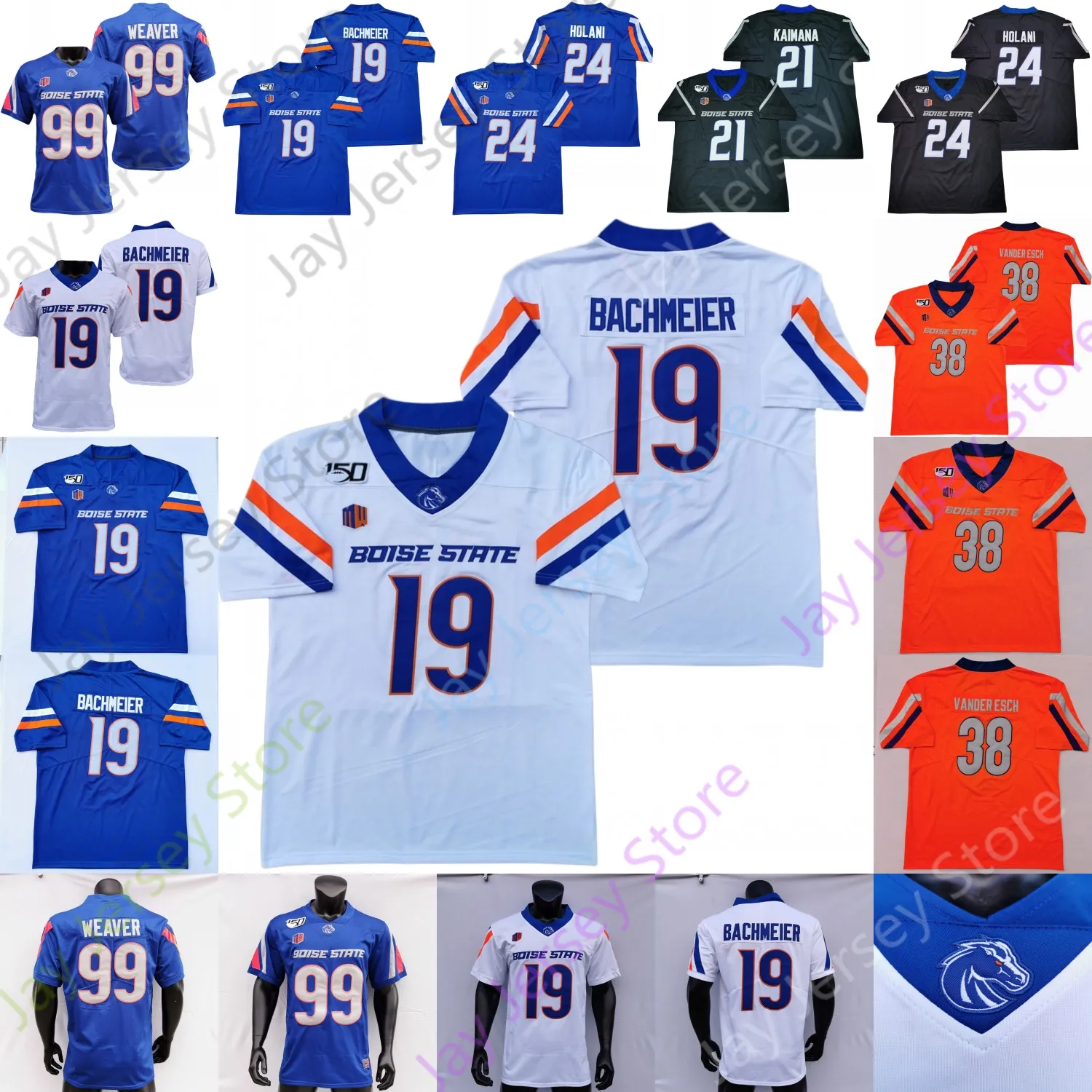 Boise State Football Jersey NCAA College Andy Avalos Jay Ajayi Hank ...