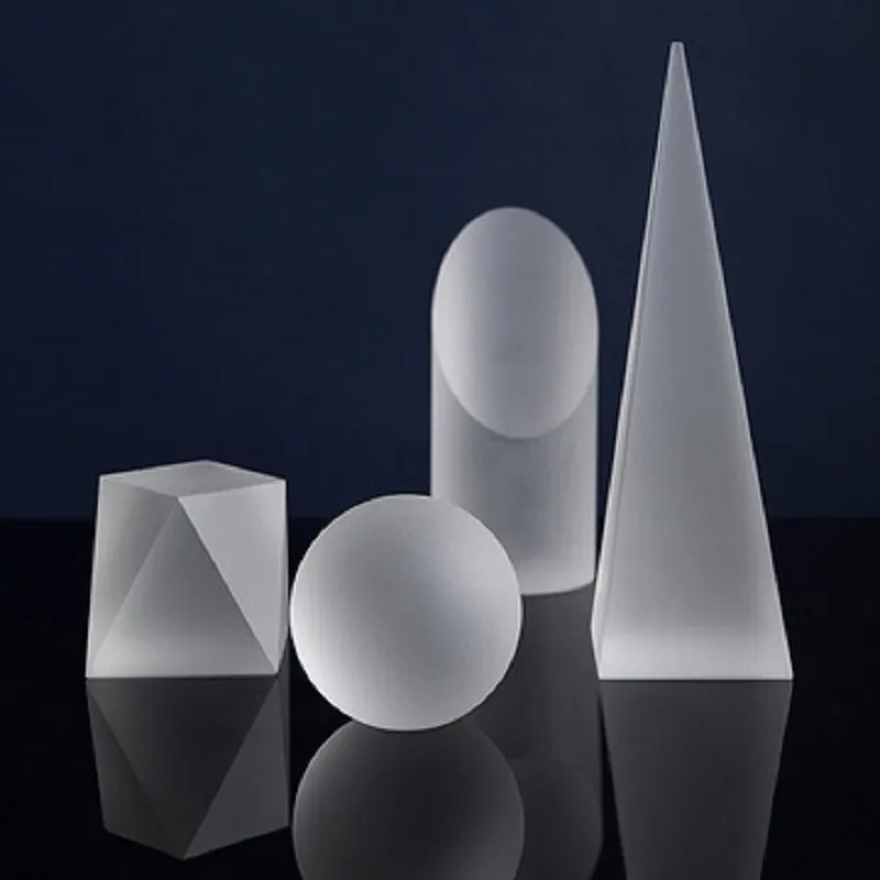 Creative geometric arts frosted crystal ornaments for modern minimalist ...