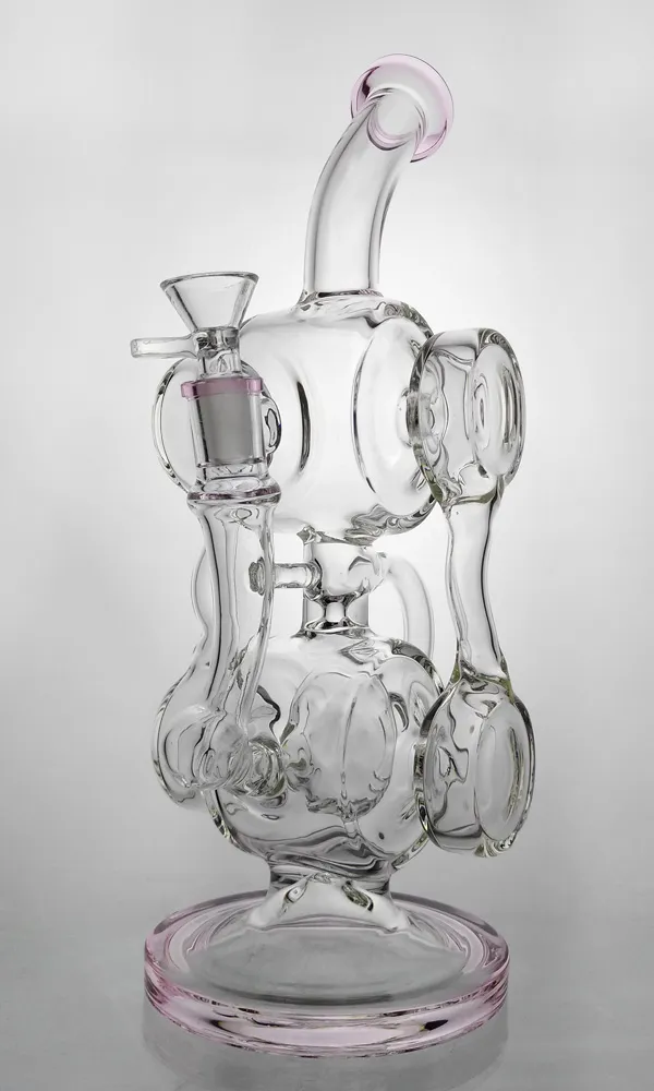 Green Giant 11.8 Double Chamber Recycler Bong With Smoke Perc, 14mm ...