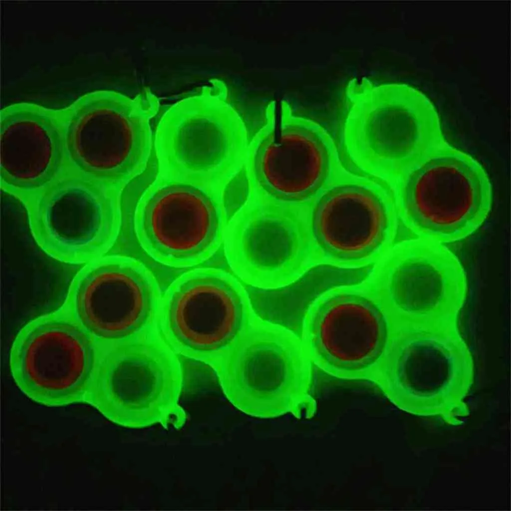DHgate.com:Luminous Finger Bubble Keychain Fidget Toy: Glow-in-the-Dark ...