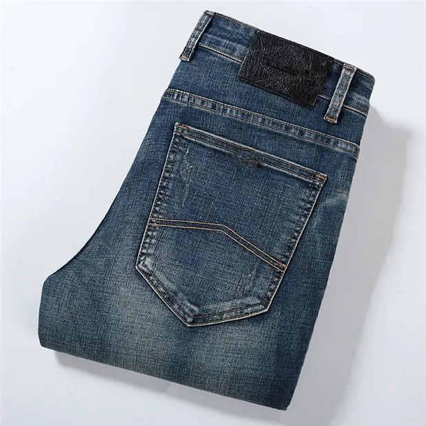 Premium Summer Men's Slim-Fit Trousers: Lightweight Elastic Denim ...