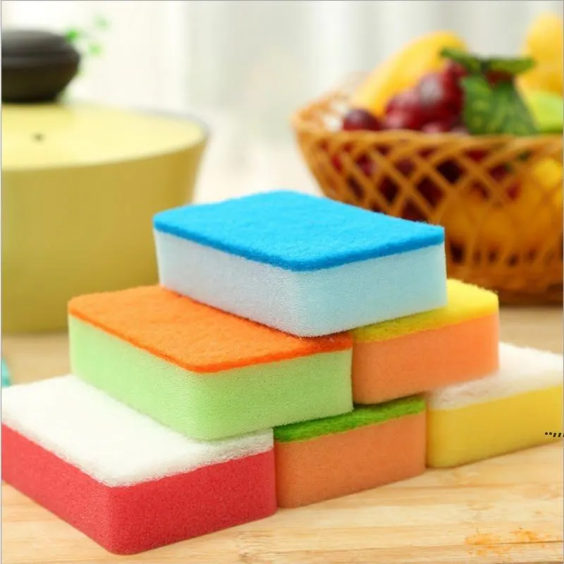 Colorful Scouring Pads For Kitchen: Magic Cleaning Sponges For Dish ...