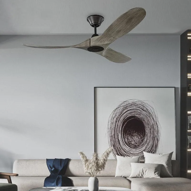 52 Inch Grey Wood Ceiling Fan: Modern Rustic Design with Remote - Shop ...