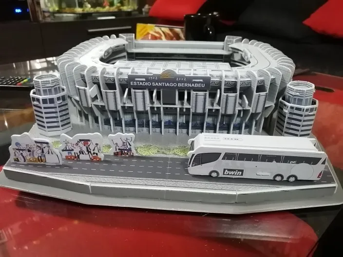 DIY Jigsaw Architecture Santiago Bernabeu Stadium Football Puzzle Puzz ...