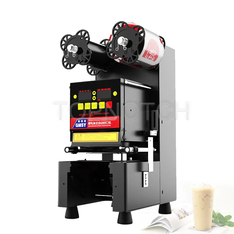 Coffee Sealing Machine Portable Automatic Seal Cup for Boba and Bubble ...