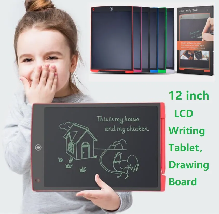 Wholesale Portable 12 Inch Drawing Tablet Handwriting Pads Electronic ...