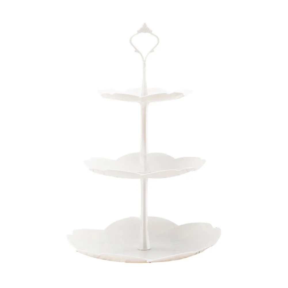 Three Tier Cake Stand: Elegant Plastic Cake Stand For Wedding ...