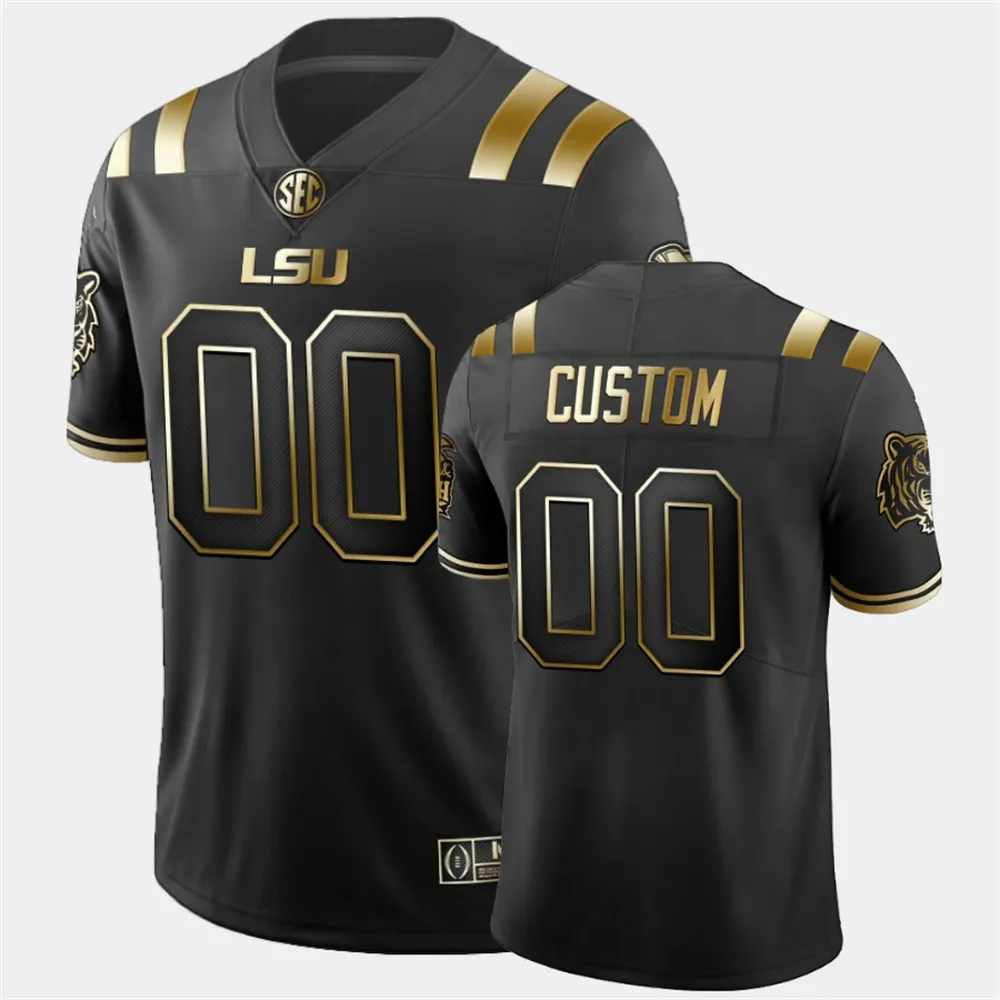 Custom LSU Tigers Football Jersey 18 TreDavious White 94 Danielle ...