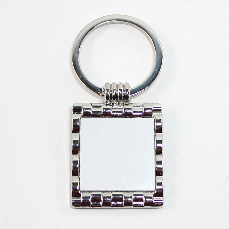 Metal Keychain Sublimation Material Keychain Keyring Personality DIY ...