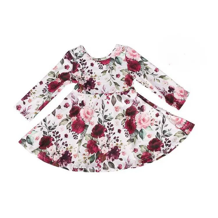 Girlymax Baby Girls Cotton Knee-Length Dress with Floral and Leopard ...