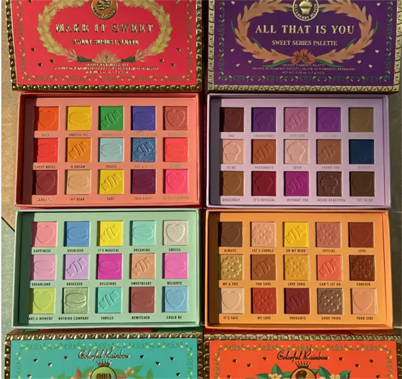 Colorido Rainbow es Maquillaje Paleta De Sombras De Ojos Duración Matte Matte Sombra Polvo Con ...