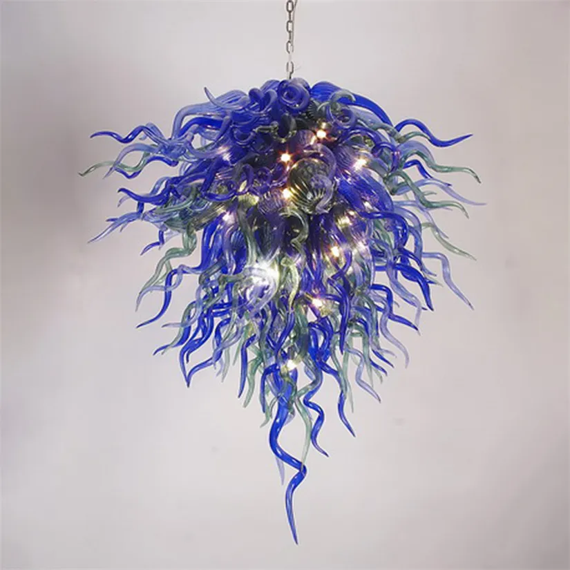 Modern Hand Blown Glass Chandelier - Creative LED Pendant Light, Multi ...