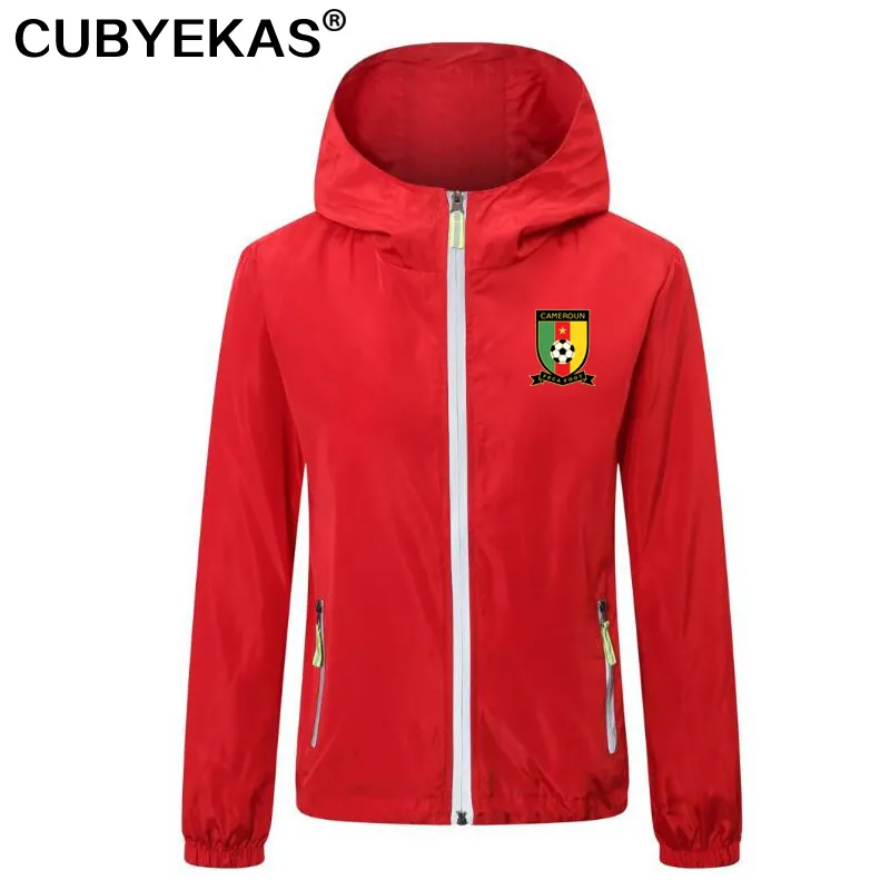 DHgate.com:Cameroon 2024 Soccer Mens Trench Coat Football Windbreaker ...