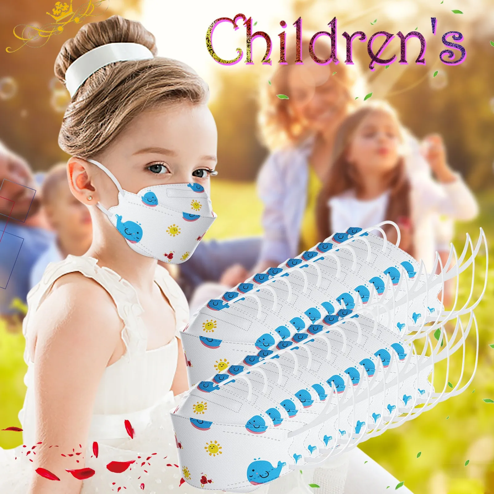 New KF94 KN95 For Child Designer Face Mask Dustproof Protection Willow ...