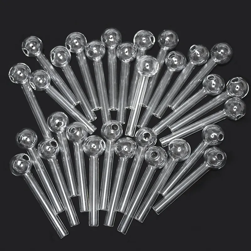 4.1 Inch Transparent Oil Burner 105mm Length Glass Pipe Oil Nail Burning Pyrex Glass Burners ...