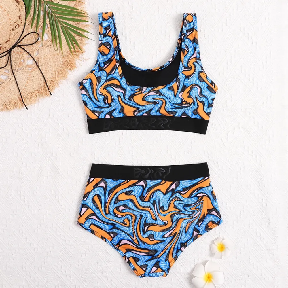 Designer One Piece Swimsuit Set For Women Sexy Textile Dissolving Swim ...