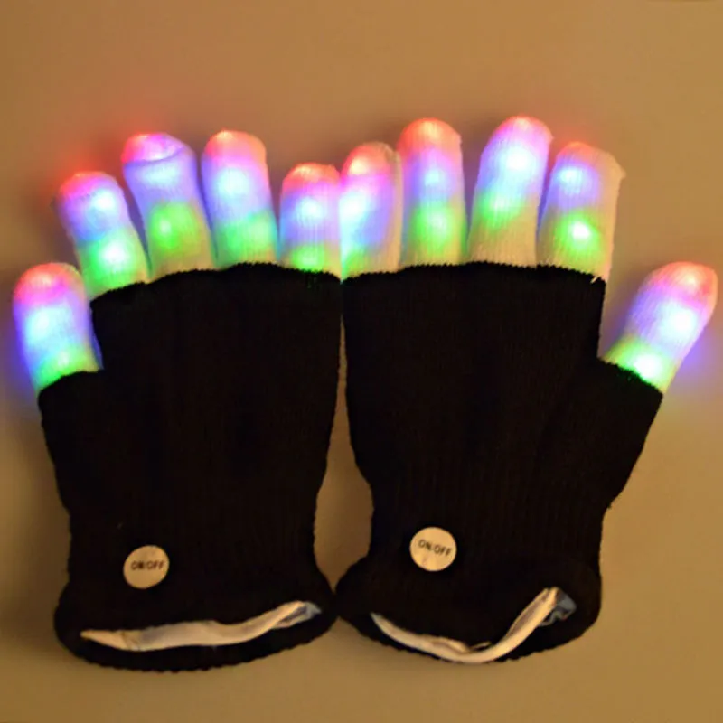 7 Mode Color Changing LED Glove For Outdoor Escape Concerts, Parties ...
