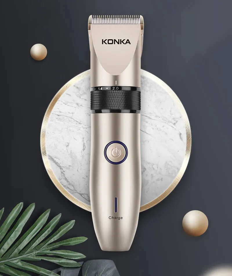 Premium Cordless Electric Hair Trimmer: USB Rechargeable, Ceramic Blade ...