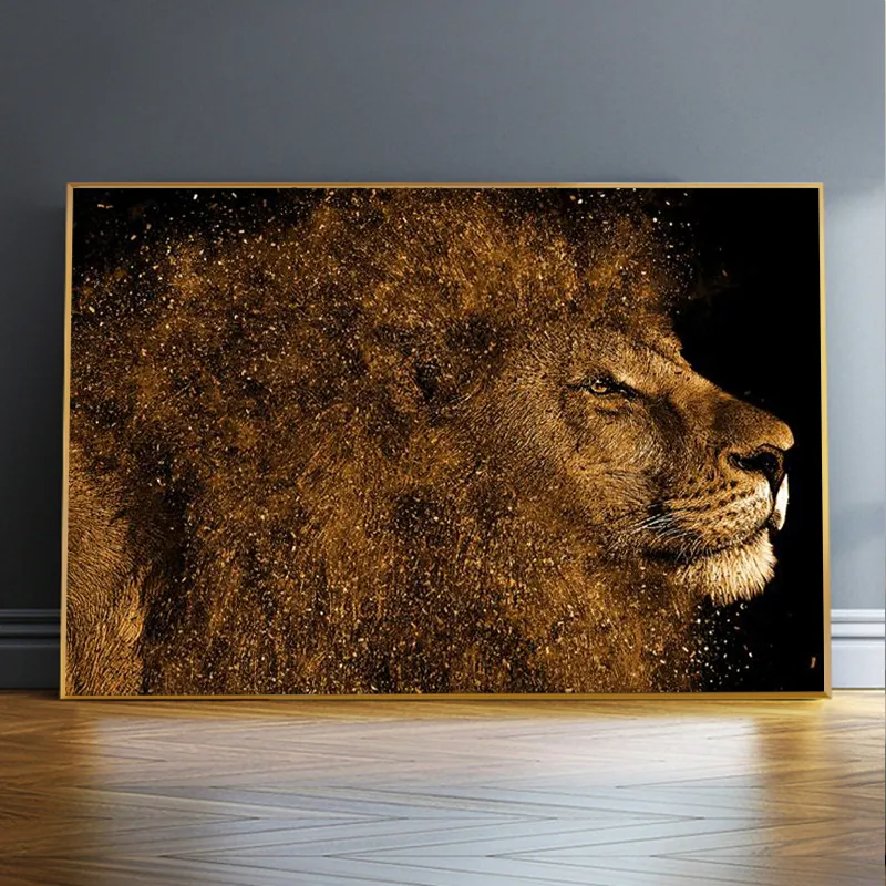 Abstract Lion Painting