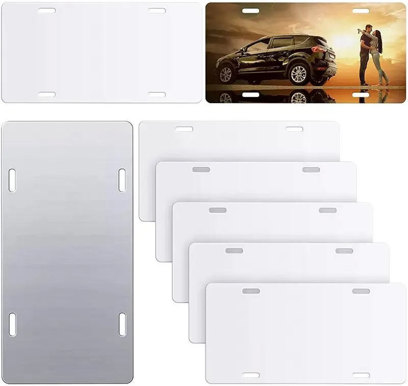 Sublimation License Plates 3 Sizes White Aluminum... From ...