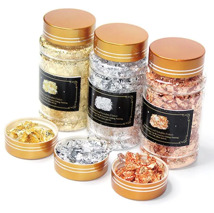 DHgate.com:Gold & Silver Leaf Flakes - Metallic Craft Foil Flakes for ...