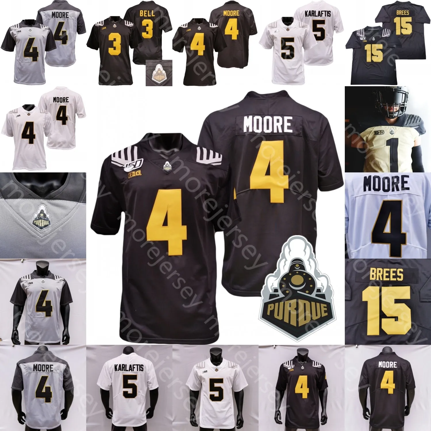 Purdue Boilermakers Football Jersey NCAA College Drew Brees Aidan ...