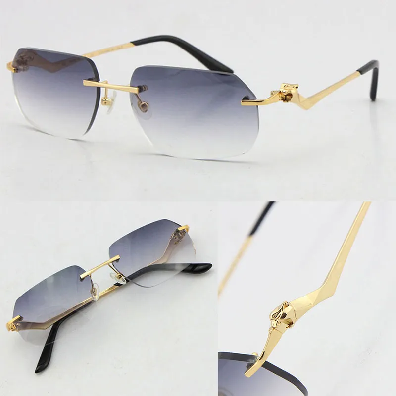 Wholesale Rimless Unisex Fashion Sunglasses Metal Driving Glasses High ...