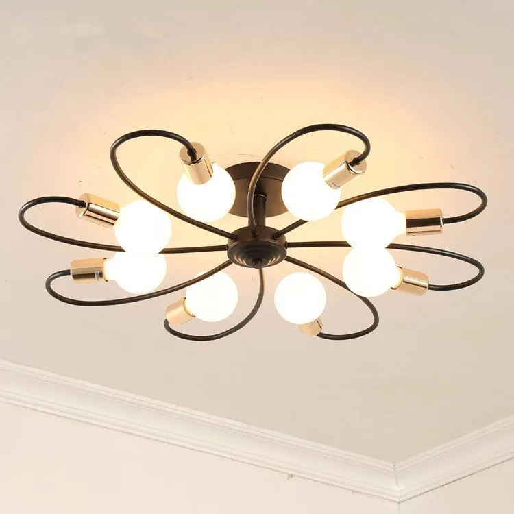 Modern Simple American Chandelier Lighting For Living Room Heads ...