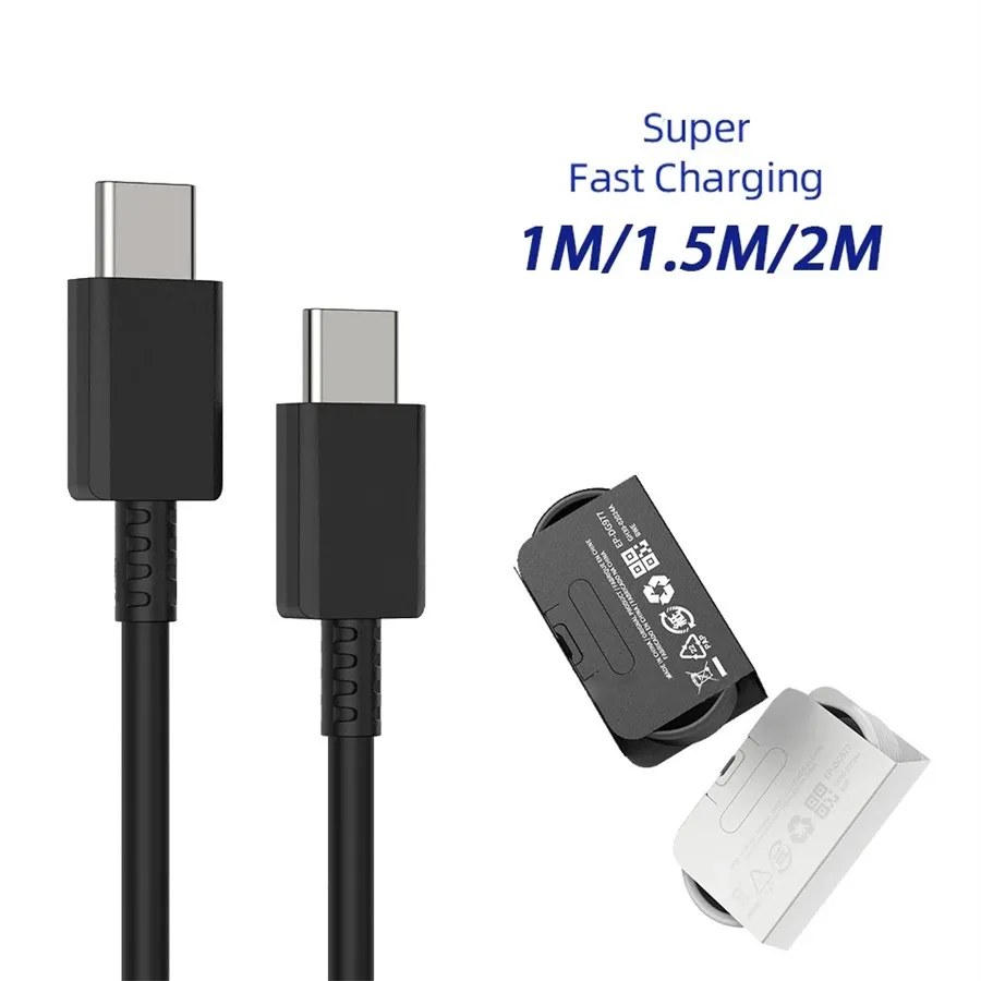25W Fast Charge USB Type-C to Type-C Cable 1m 2m Compatible with ...
