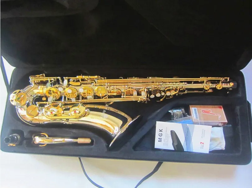 Premium Tenor Saxophone - Nickel Silver Plated with Gold Keys ...