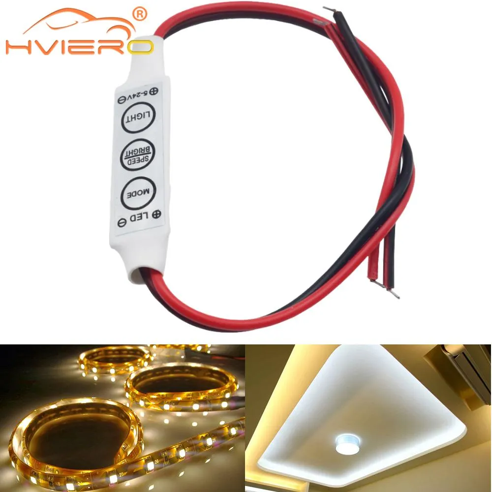 24v Led Controller LED Strip Dimmer Switch – 12V 5A Rotary Knob ...