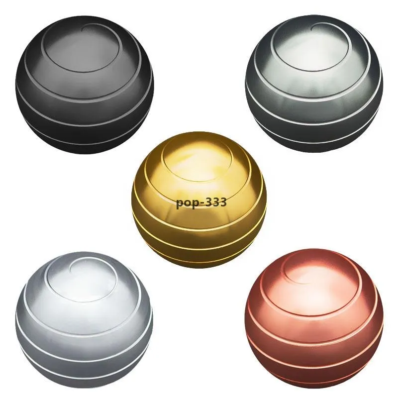 Fidget Spinner Of Metal Optical Illusion Gyro: Flowing Spherical Helix ...