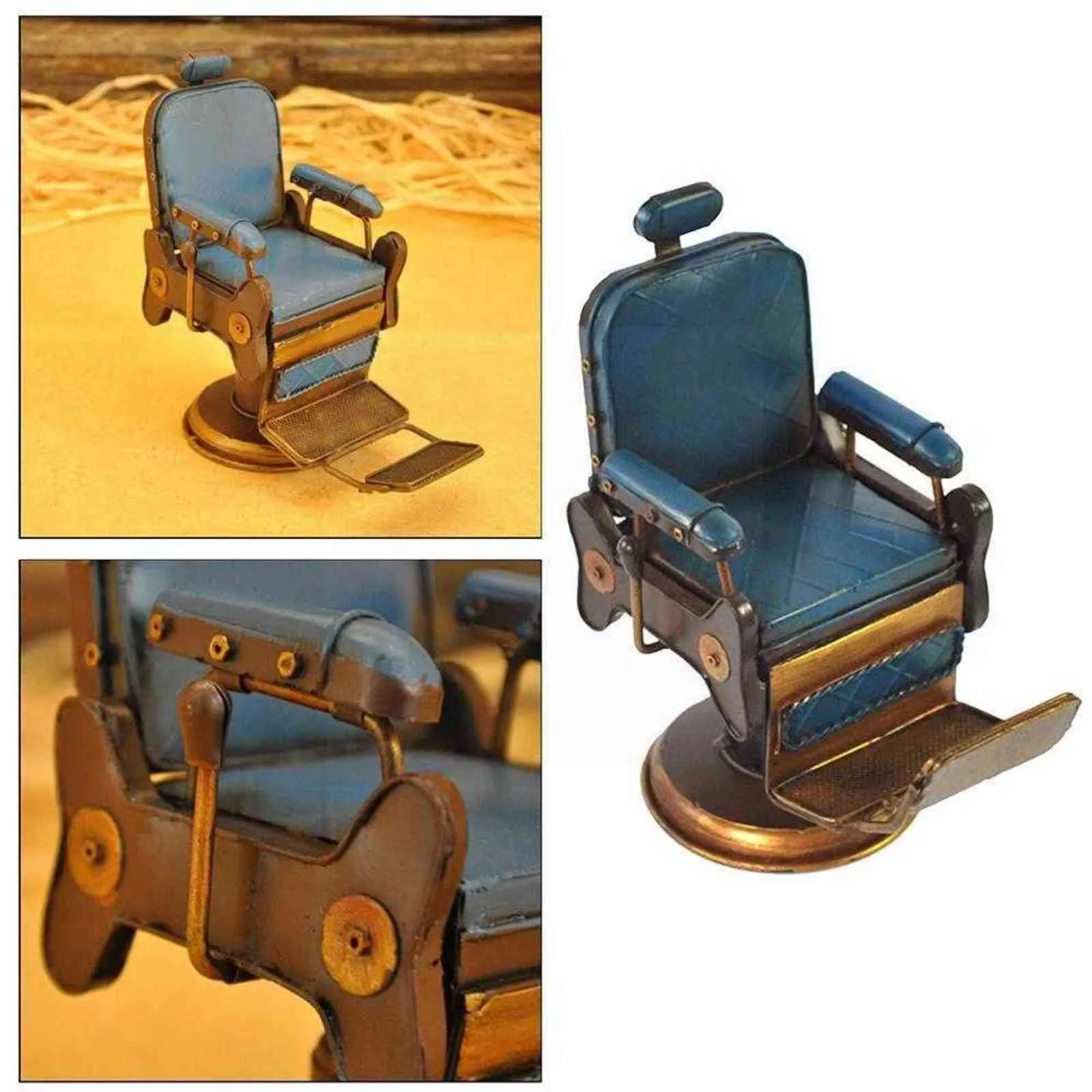 DHgate.com:Vintage Cast Iron Barber Shop Chair Miniature Model for Home ...