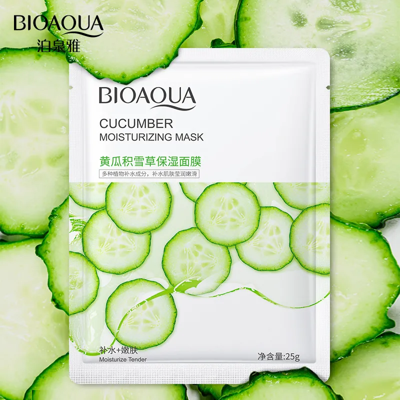 BIOAQUA Pomegranate Aloe Plant Masks Cucumber Centella Honey Avocado ...